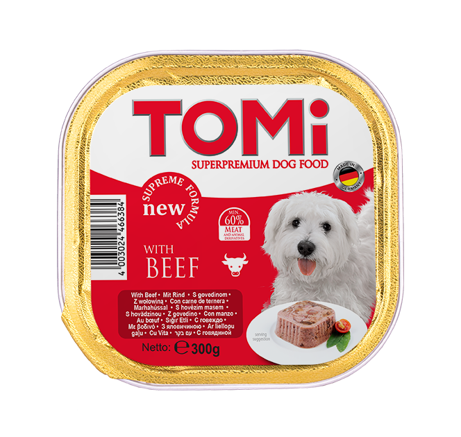 TOMi 300g for dogs - beef - TOMi