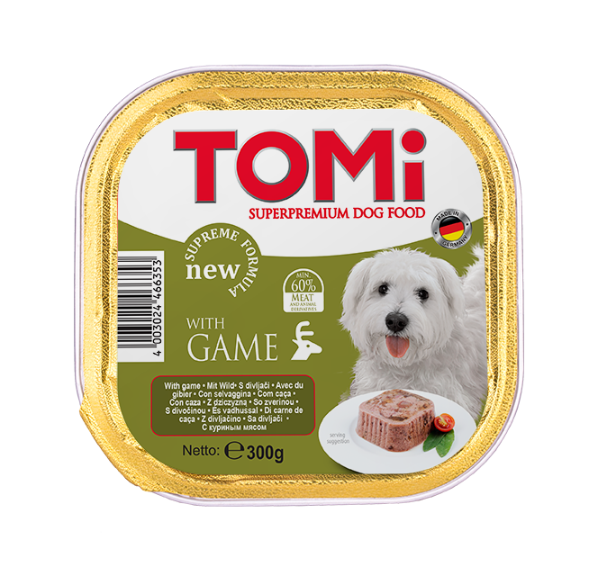 TOMi 300g for dogs – game | TOMi