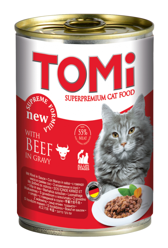 TOMi 400g can for cats – beef | TOMi