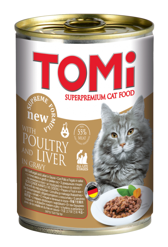 TOMi 400g can for cats -poultry and liver | TOMi