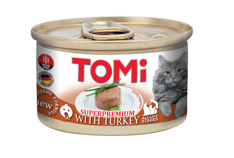 TOMi 85g cat food with turkey - TOMi