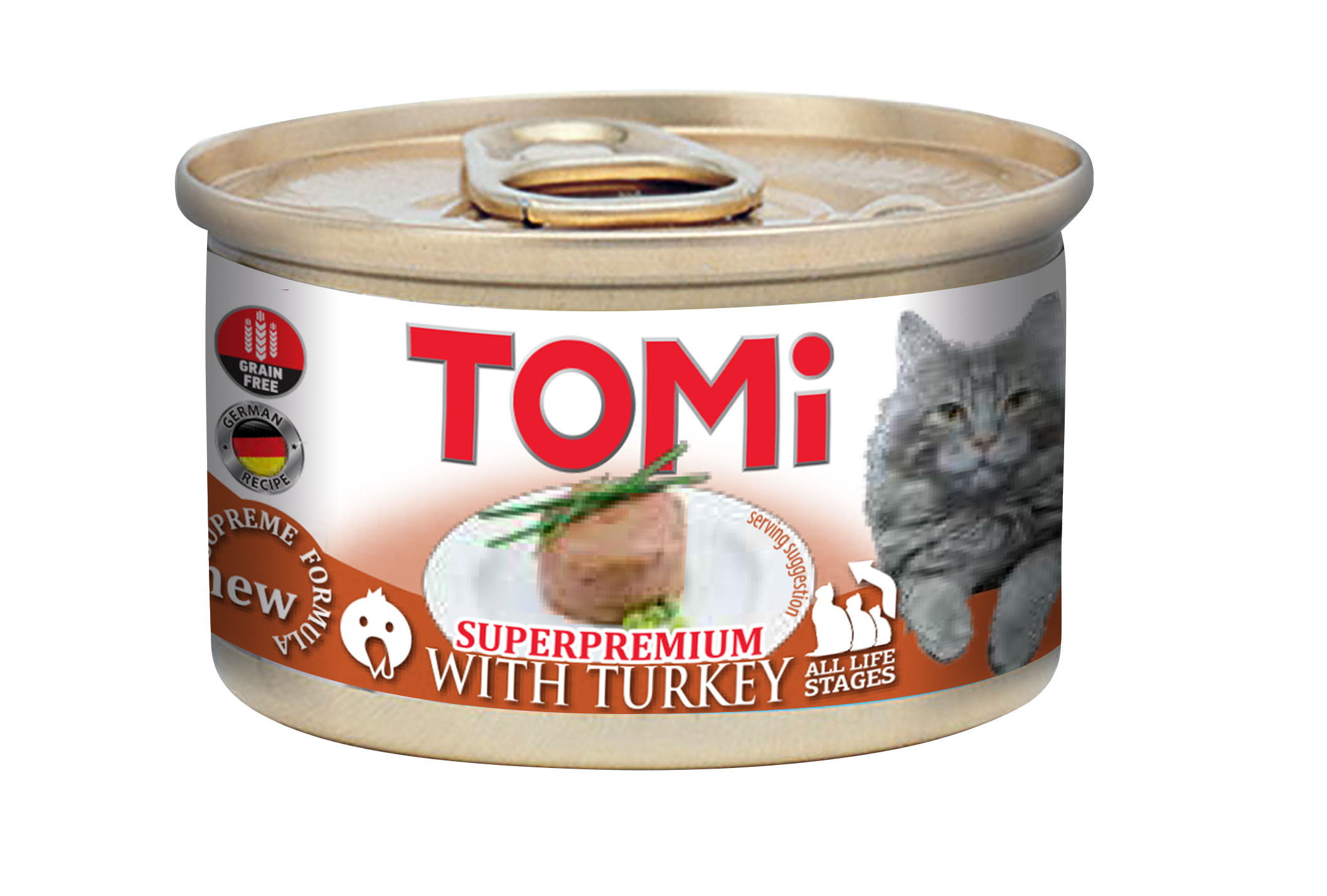 TOMi 85g cat food with turkey - TOMi