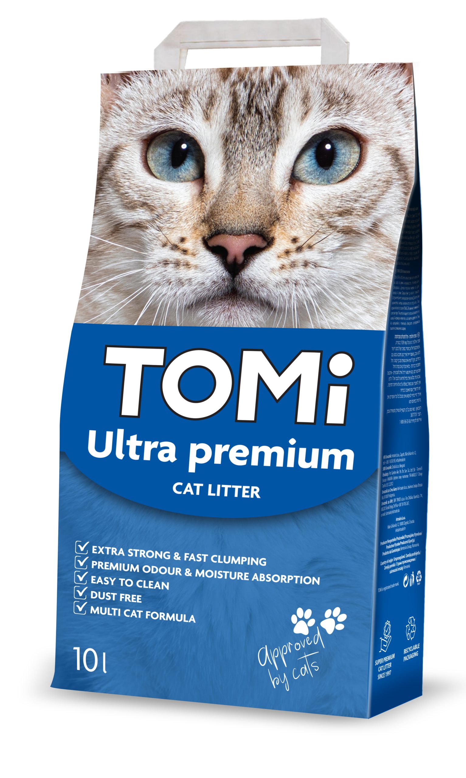 TOMi ULTRA PREMIUM 10L litter for cats and rodents - TOMi